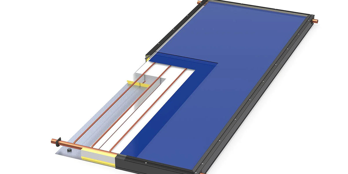 Sun Earth Flat Plate Solar Collector TRB-26, ThermoRay Absorber, 4 X 6 ...