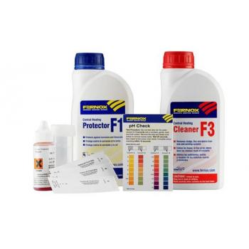 Fernox - Boiler Commissioning Kit (1pint of F1 & F3, 4ph strips & (2 ...