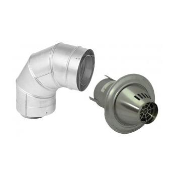 3"/5" Direct Vent Horizontal Vent Kit - good for up to 8" thick wall ...