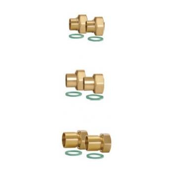 Caleffi Series NA122 Union Connection Set 1/2" Sweat Union to 1" Male ...