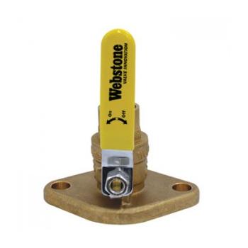 Webstone 1" sweat isolation uniflange ball valve brass ...